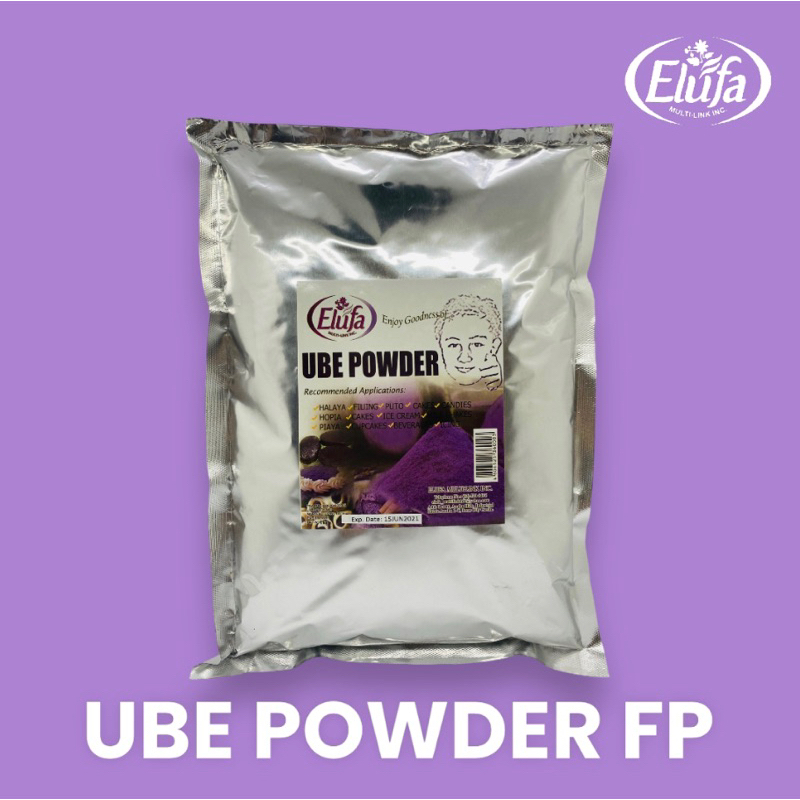 Elufa Ube Powder FP - 1kg (Ube champorado, Ube flan, Ube dough-in cakes ...