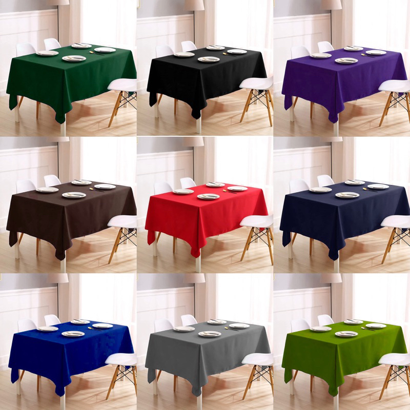 TABLE CLOTH KATRINA plain elegant Table Cover | Shopee Philippines