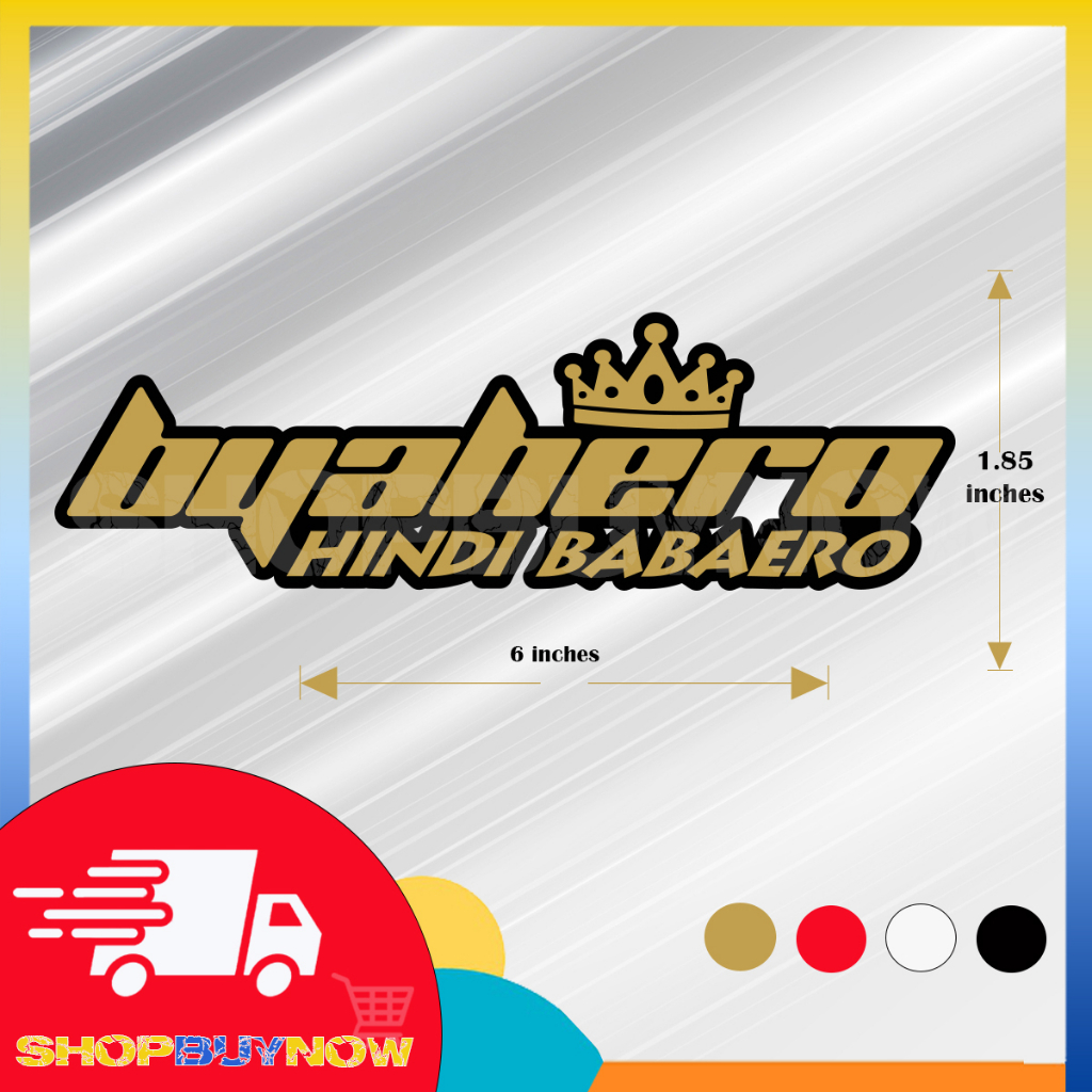 Biyahero Hindi Babaero Decal Stickers | Shopee Philippines