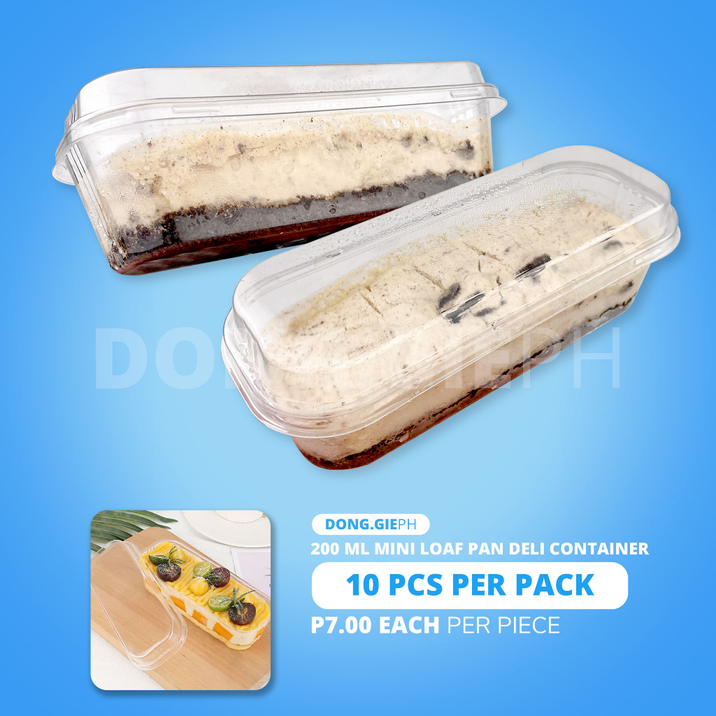 [50 PCS] Mini Loaf Deli Container for Desserts (Mousse Container ...
