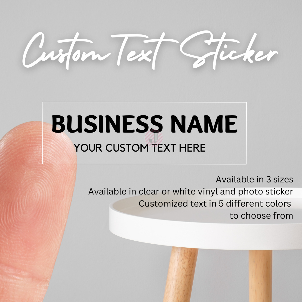 Customized Custom Name Your Text Here Logo Stickers Labels ...