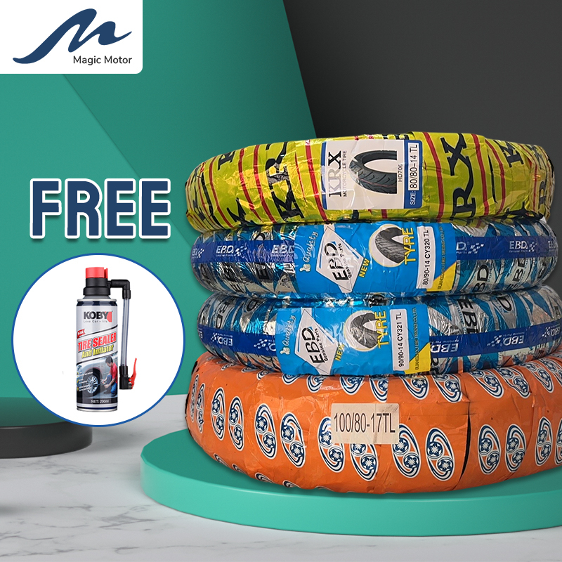 KRX Tubeless tires 14-17" (inches) anti-skid tires original motorcycle ...