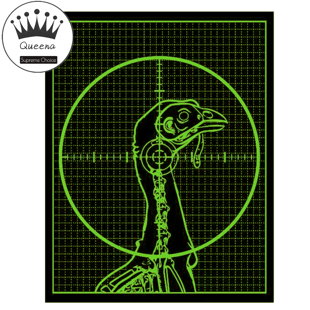 35 * 28cm Splash Green Grid Background Turkey Shooting Practice Target ...