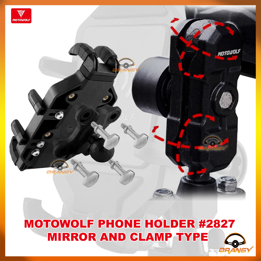 Motowolf Phone Holder #2827 Smart Charging (Wireless) 360 Deg ...