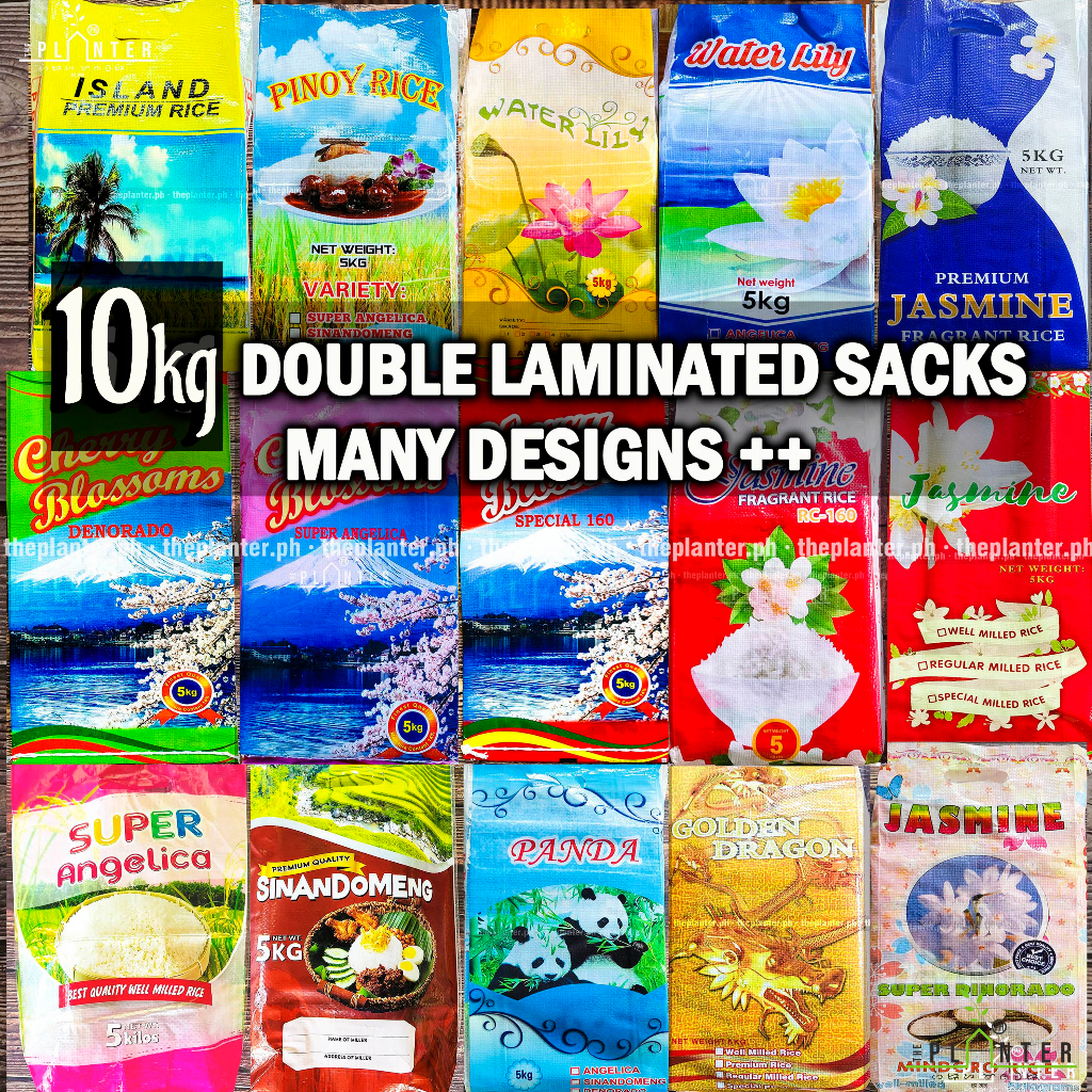 (25kg) 100pcs DOUBLE LAMINATED SACK for RICE BULK (25kls,10kls ...