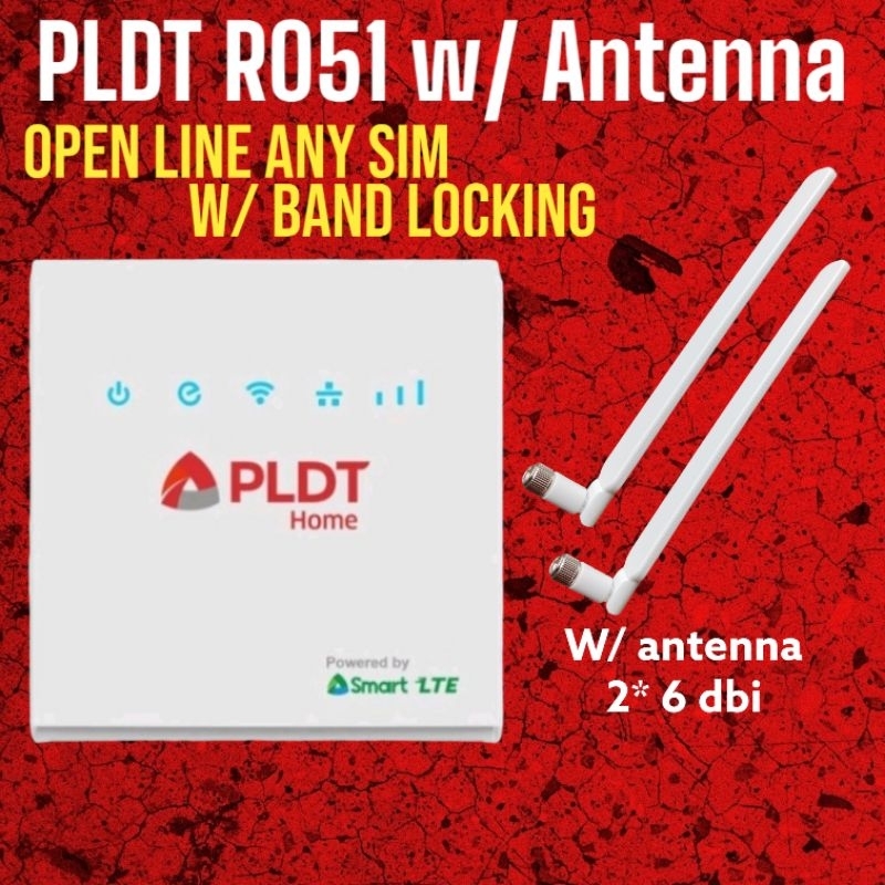 PLDT Home Prepaid Wi-fi R051 with antenna Smart locked | Shopee Philippines