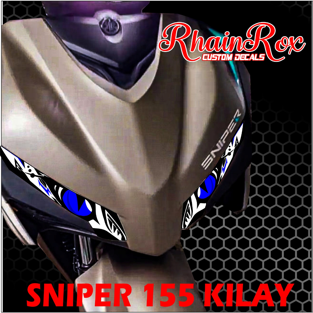 yamaha sniper 155 v3 kilay printed laminated tiger eyes design1 ...