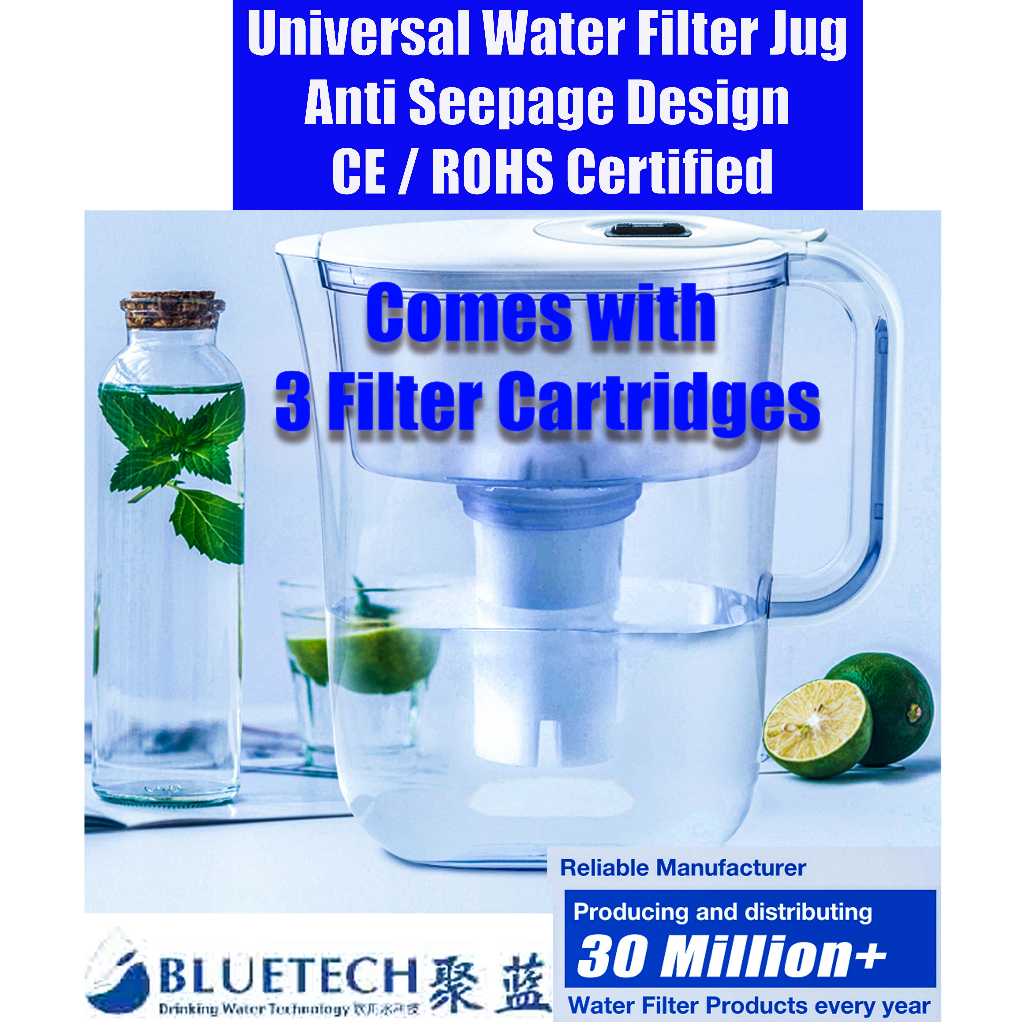 Portable Water Filtration Pitcher 3.5 Ltrs Capacity Fast Filtration ...