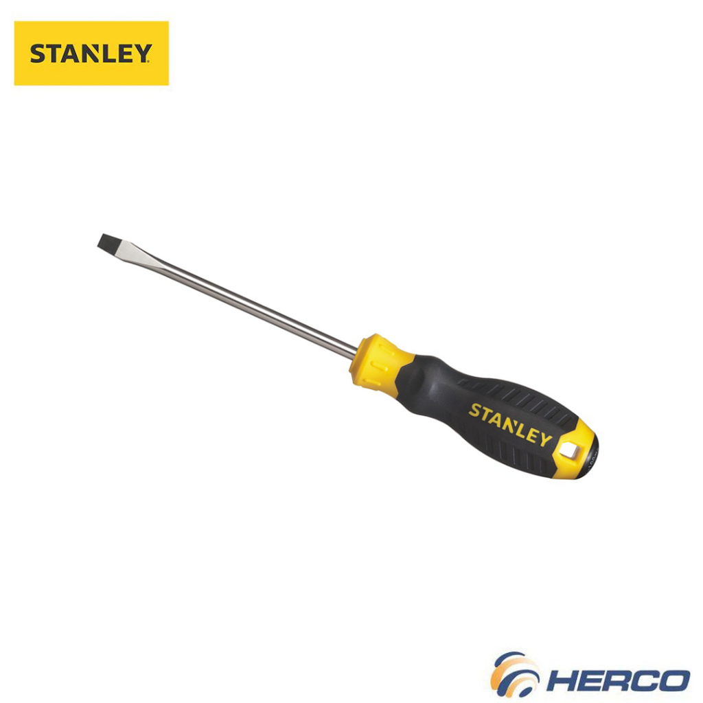Stanley Cushion Grip Slotted Standard Screwdriver 6.5mm X 100 | Shopee ...