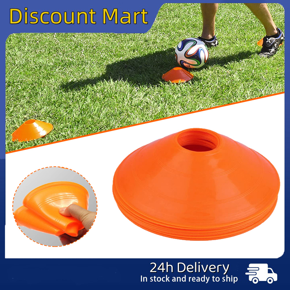 6pcs Football Training Logo Plate Flat Cones Marker Discs Bucket Sign ...