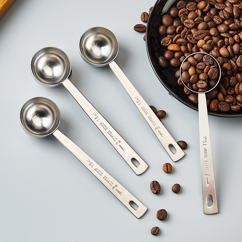 Stainless steel Bean spoon 15g Milk tea powder spoon / kitchen utensil ...