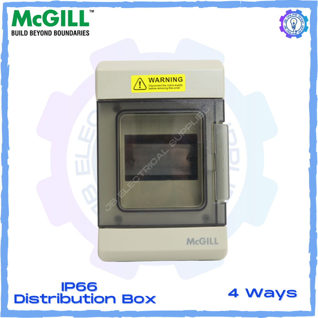 McGILL 4 Ways Waterproof Distribution Box Outdoor- IP66 | Shopee ...