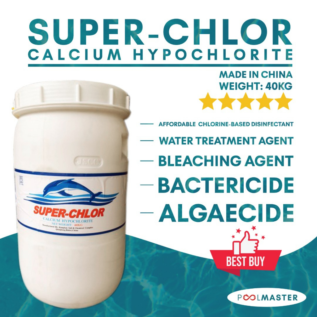 Super-Chlor Chlorine Granules Made in China 40kg | Shopee Philippines