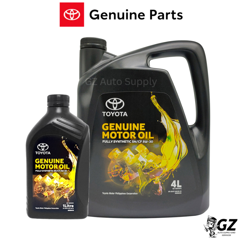 Toyota Genuine Fully Synthetic Engine Oil 1 Liter SN/GF 5W30 for Gasoline and Diesel Engine ...