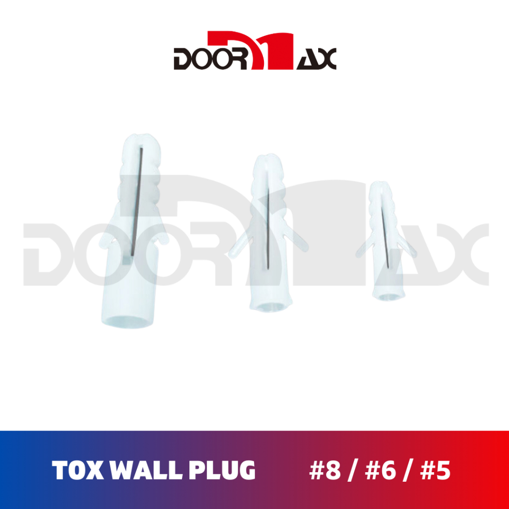 DOORMAX 100 pcs Tox Plastic Wall Plug #8, #6, #5 | Shopee Philippines