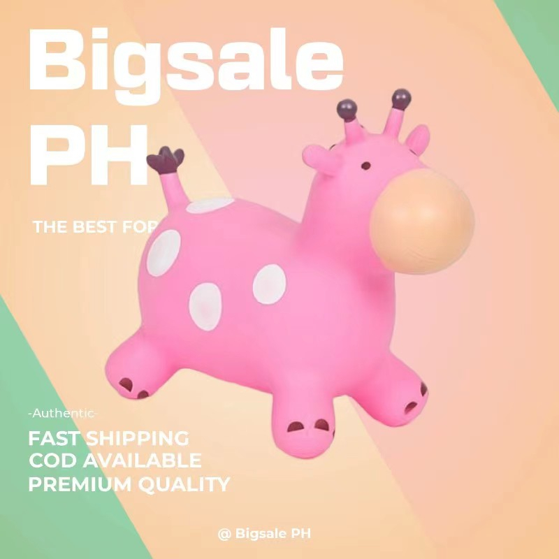 Jumping Horse Ride For Kids Bouncing Horse Donkey Rubber Toys Large ...