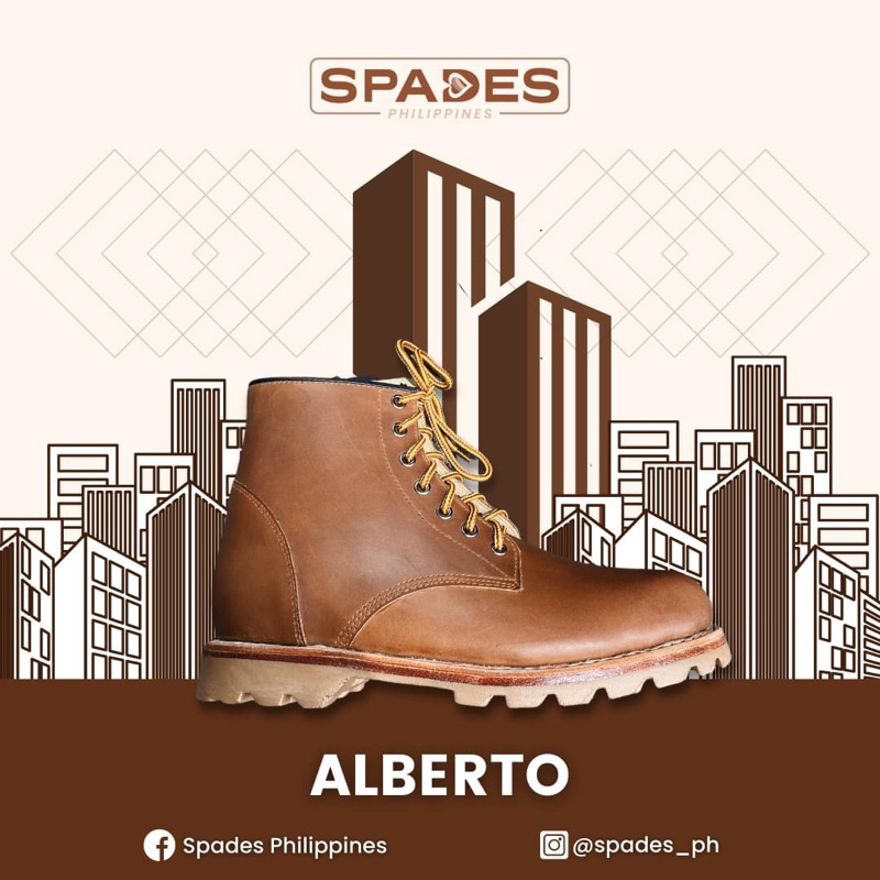 Alberto Boots by spades PH | Shopee Philippines