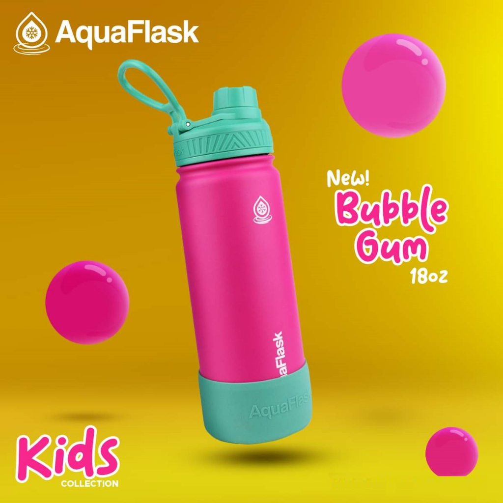 Aquaflask 18oz Kids Collection Limited Edition with Silicon Boot Aqua ...