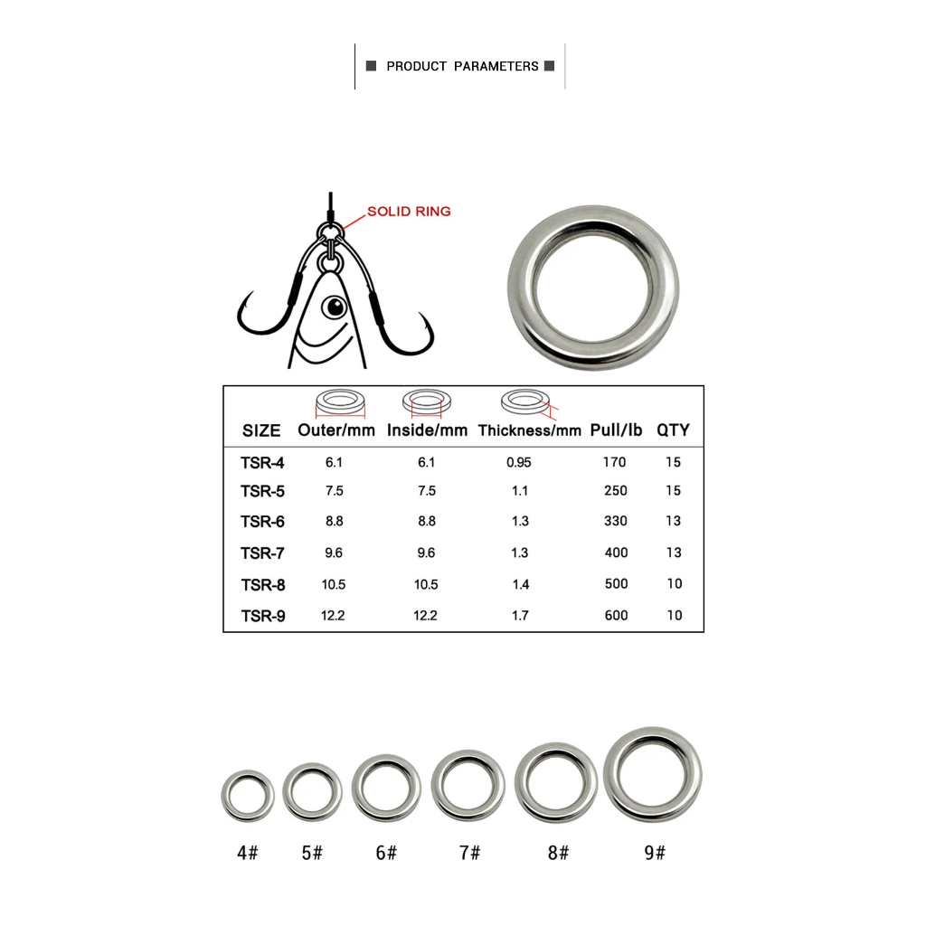 JK TSR Power Solid Ring Jigging Assist Tools 6mm-12mm Heavy Duty | Shopee Philippines