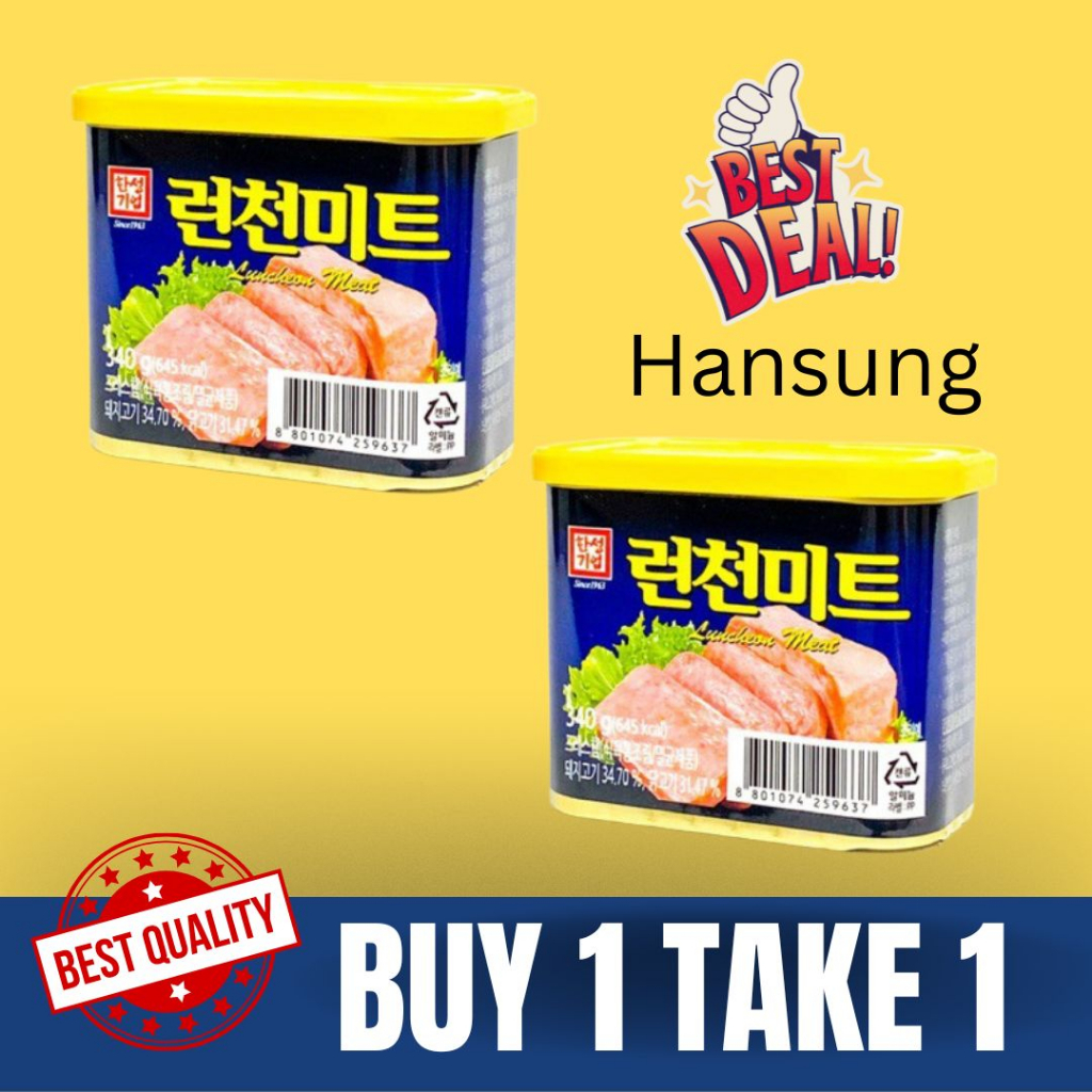 [BUY 1 TAKE 1] HANSUNG KOREAN LUNCHEON MEAT,340G | Shopee Philippines