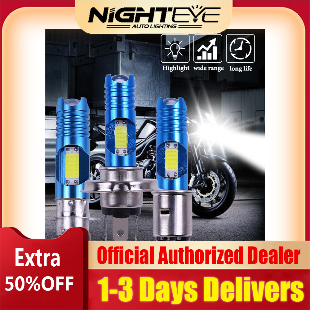 1pc H4 led Motorcycle Headlight P15D BA20D Hi/Low Bulb All-In-One Lamp ...