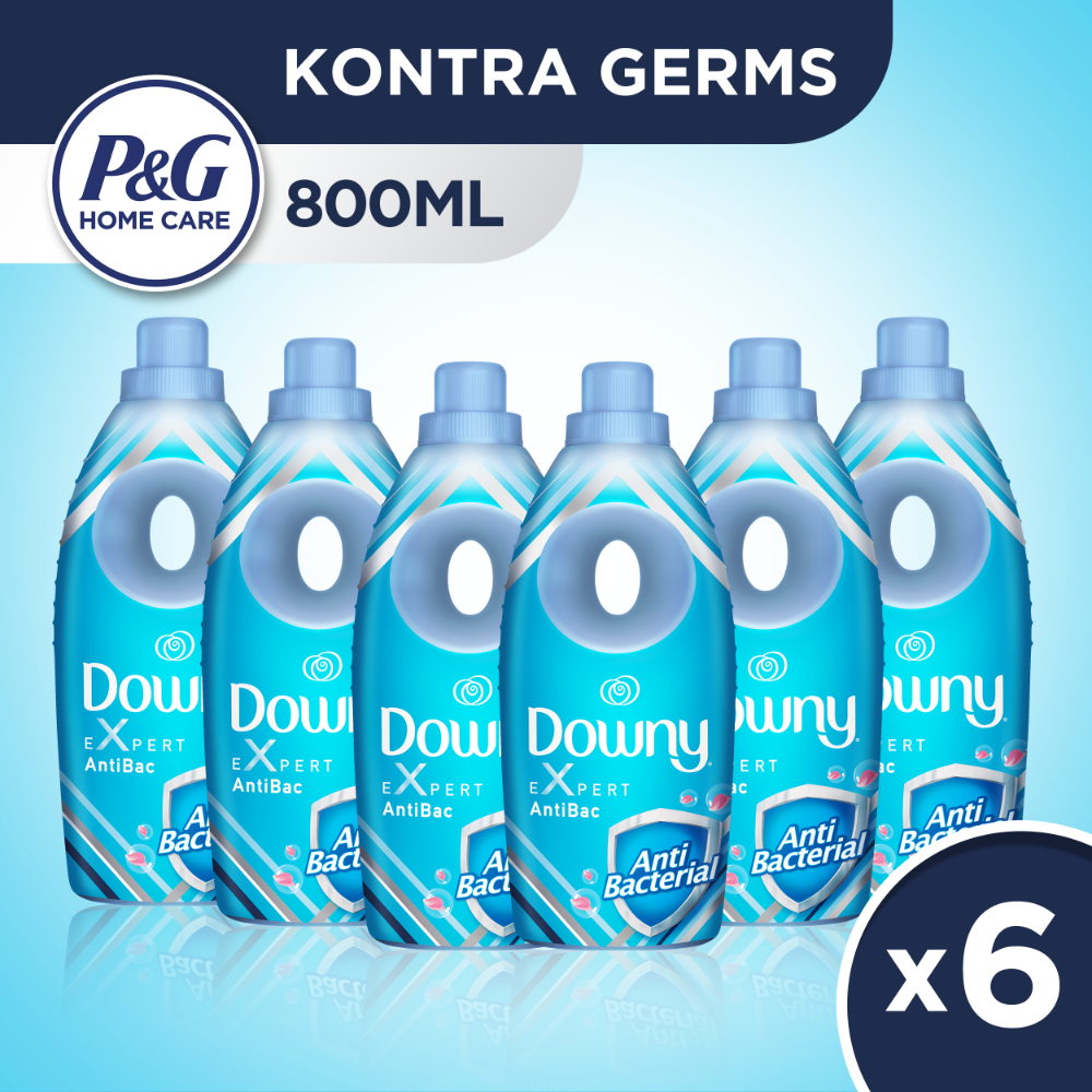 Downy Fabric Conditioner Antibac Kontra Germs 800ml Bottle x 6 packs (fabcon, fabric softener ...