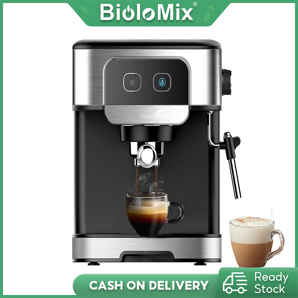BioloMix 1200W 20 Bar Espresso Coffee Machine Instant Preheat Coffee ...