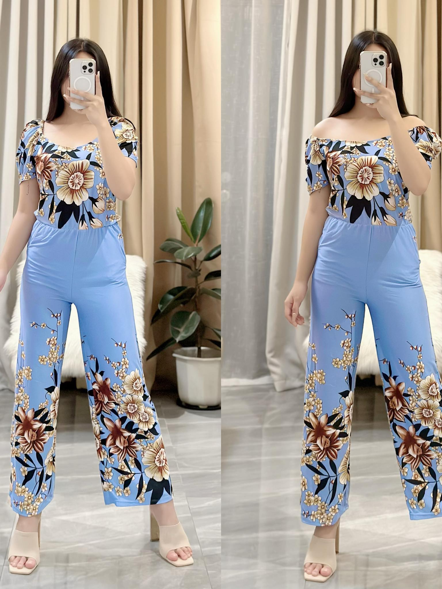 PUFF COTTON JUMPSUIT 2 WAY IN SENEPA FABRIC | Shopee Philippines