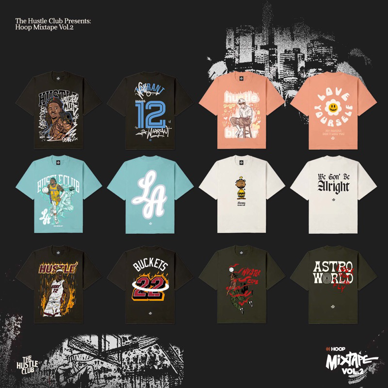 THE HUSTLE CLUB- HOOP MIXTAPE VOLUME 2 SHIRTS | Shopee Philippines