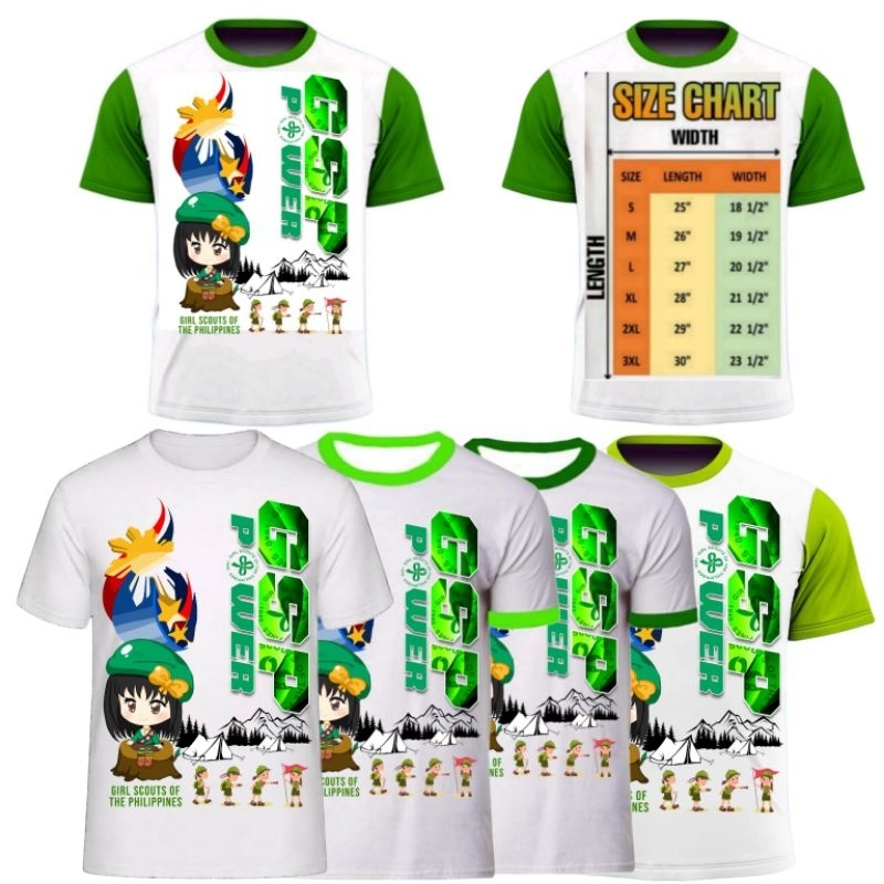 GSP Power Girl's Scout regular t-shirts. & Ringer t-shirts | Shopee ...