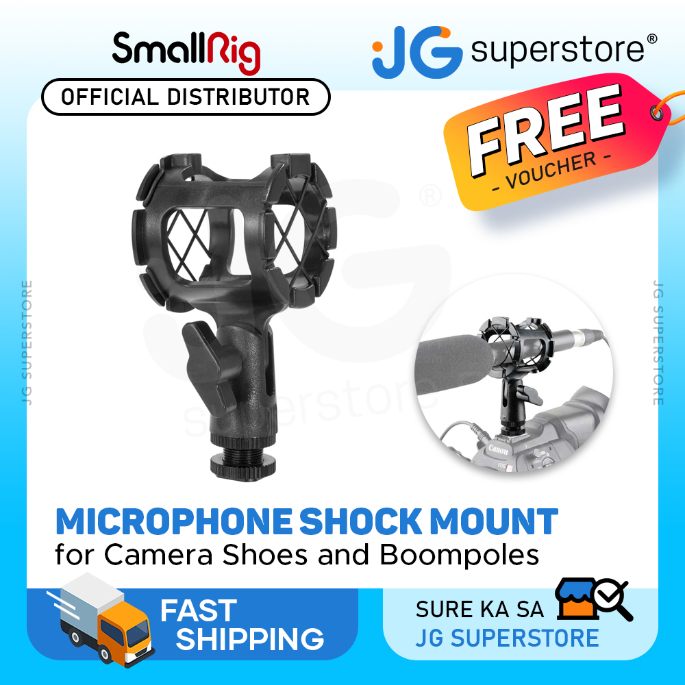 SmallRig Multi-Function Microphone Shock Mount w/ 4-Point Suspension ...