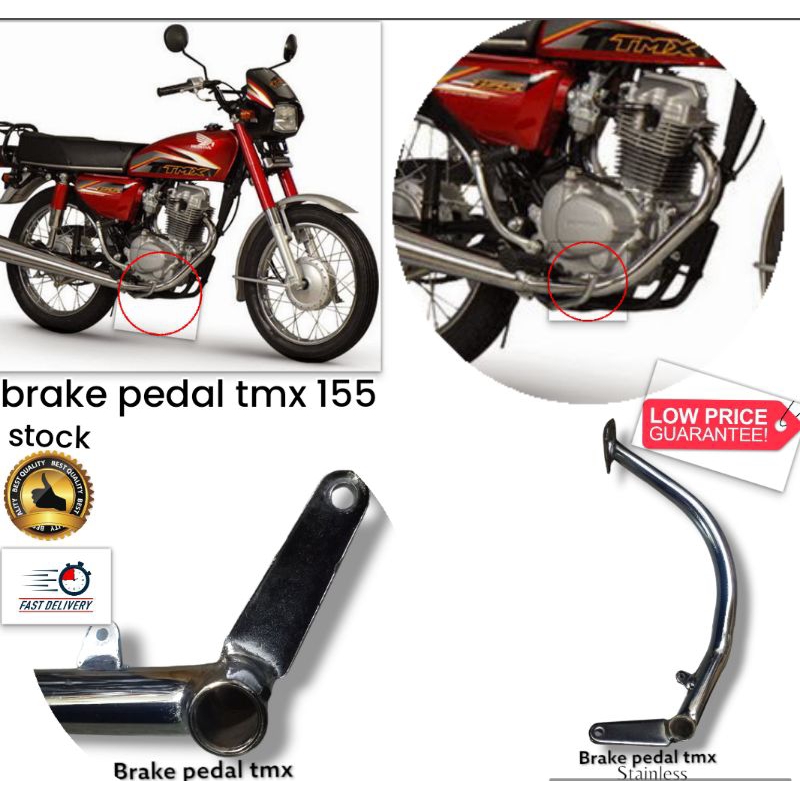 Honda Tmx Brake Pedal Stock Only Pure Stainles design Motorcycle Parts ...