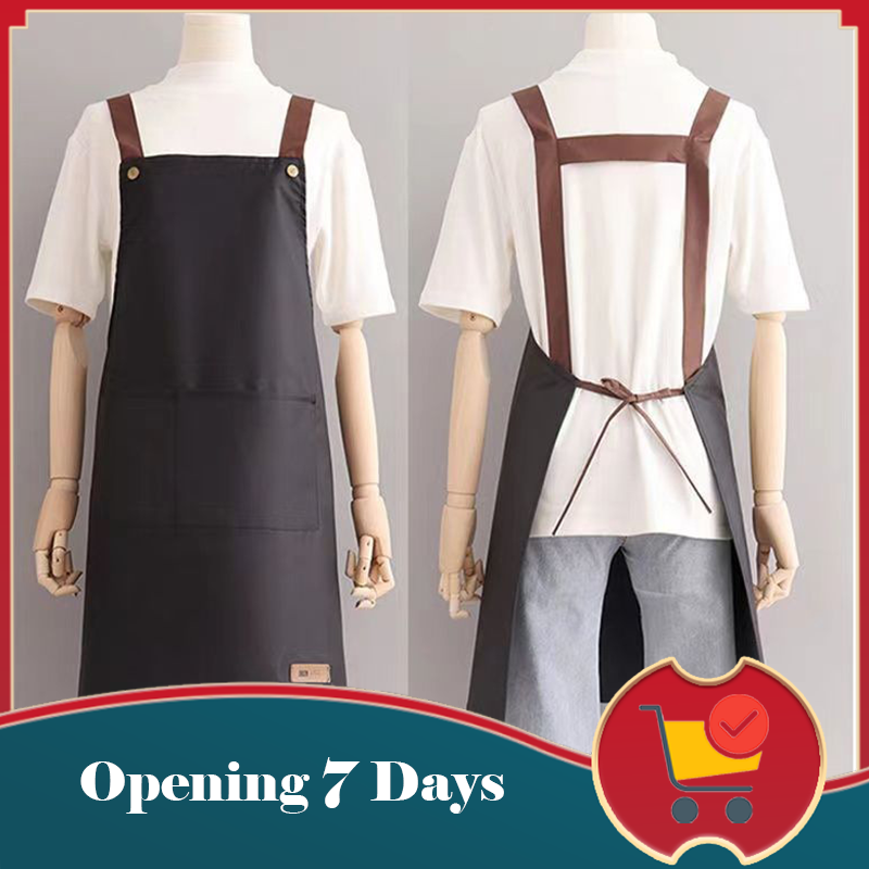 Waterproof Kitchen Apron Chef BBQ Cooking Baking Apron With Big Pocket ...