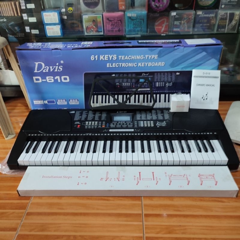 D610 Davis 61 keys electronic keyboard piano organ | Shopee Philippines