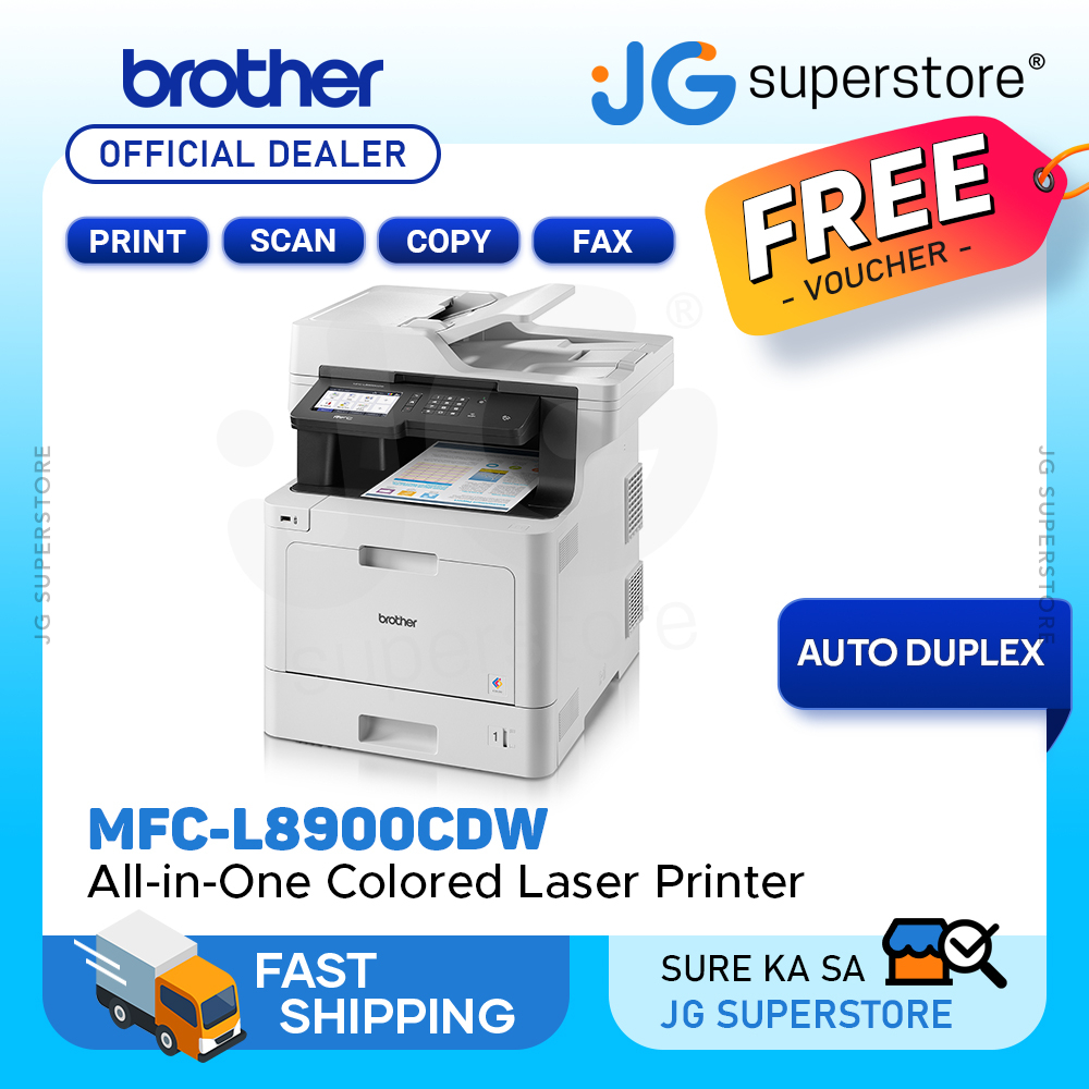 Brother MFC-L8900CDW Colored Laser Printer with Print, Scan, Copy and Fax, Duplex Printing ...