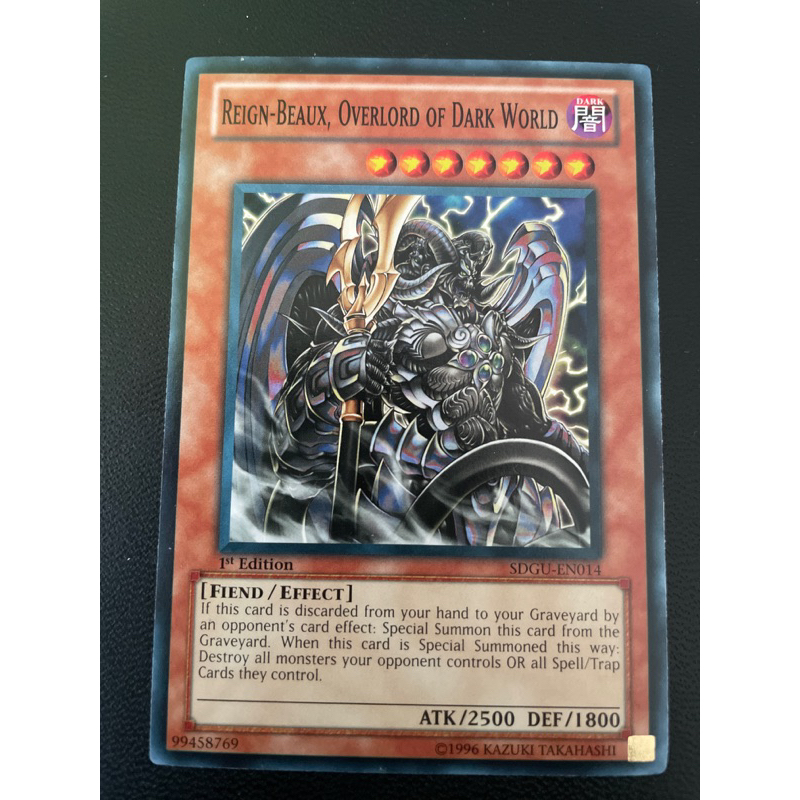 Yugioh - Reign-Beaux, Overlord of Dark World (SDGU) | Shopee Philippines