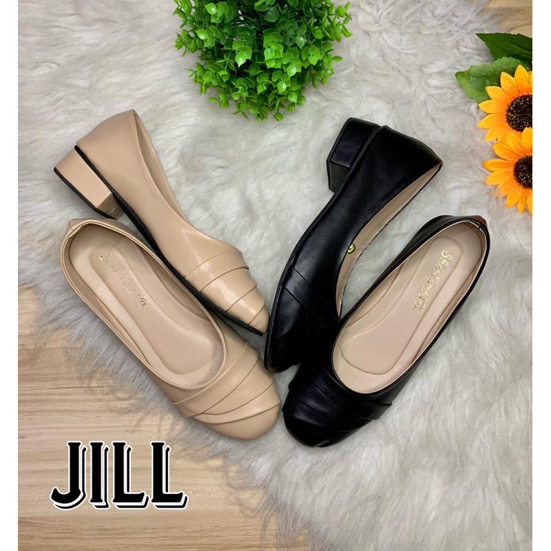 SHOETIMPH JILL 1 INCH BLOCK HEEL ROUND TOE OFFICE/ WORK CLOSE SHOES ...