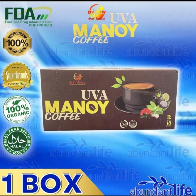 1 BOX UVA MANOY COFFEE ORIGINAL | Shopee Philippines