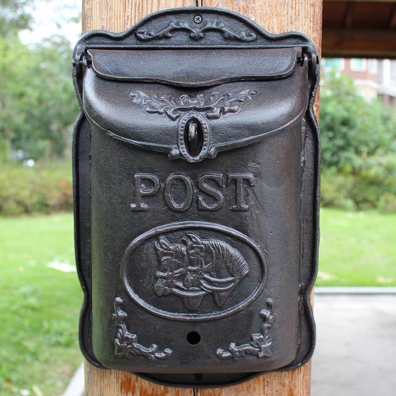Pure Cast Iron Mailbox Pure Cast Iron Mailbox Pure Metal Cast Iron Mail ...