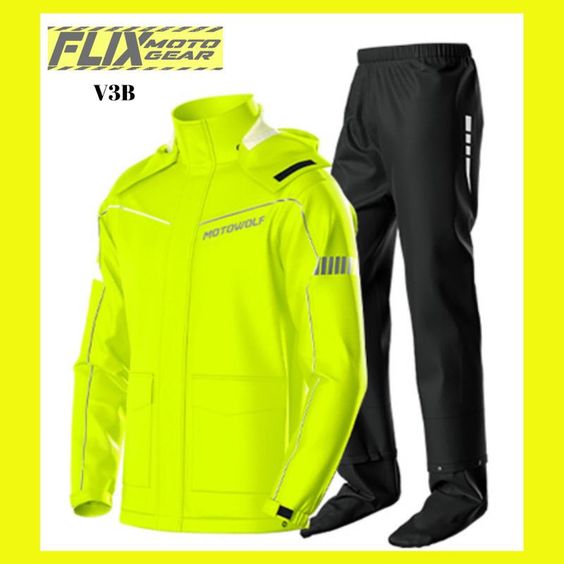 Motowolf Raincoat V3B (velcro placket) | Shopee Philippines