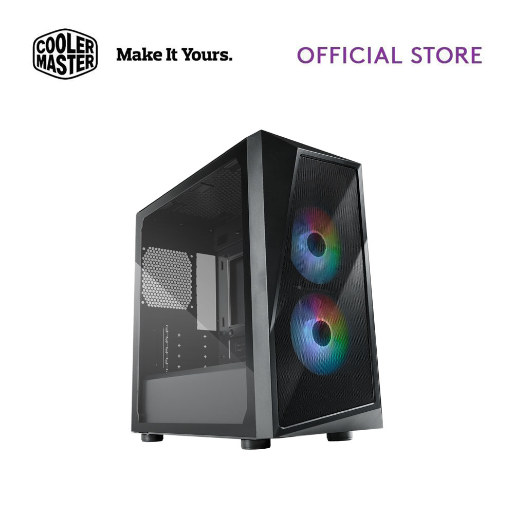 Cooler Master CMP 320 Micro-ATX 120mm ARGB Fans Included Mini Tower Chassis Desktop PC Case ...