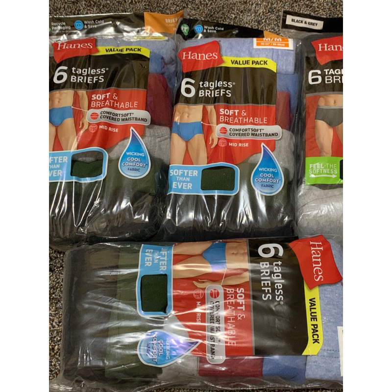 Hanes tagless Briefs Soft & Breathable Comfort Soft tagless.Sold Per ...