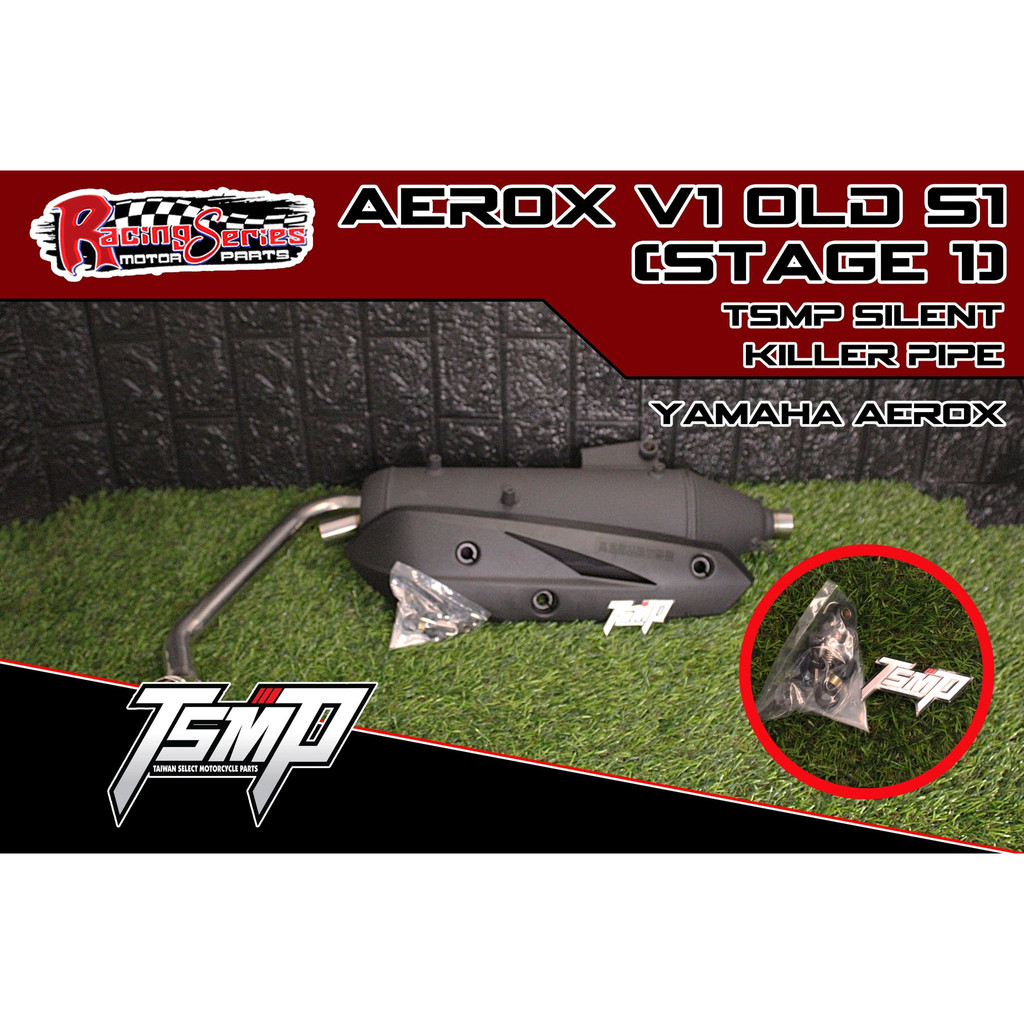 TSMP Silent killer pipe Yamaha Aerox v1 (Stage 1) | Shopee Philippines
