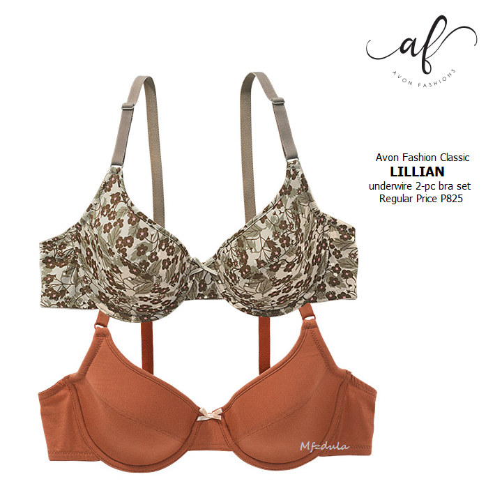 Avon Fashion Classic LILLIAN underwire 2-pc bra set | Shopee Philippines