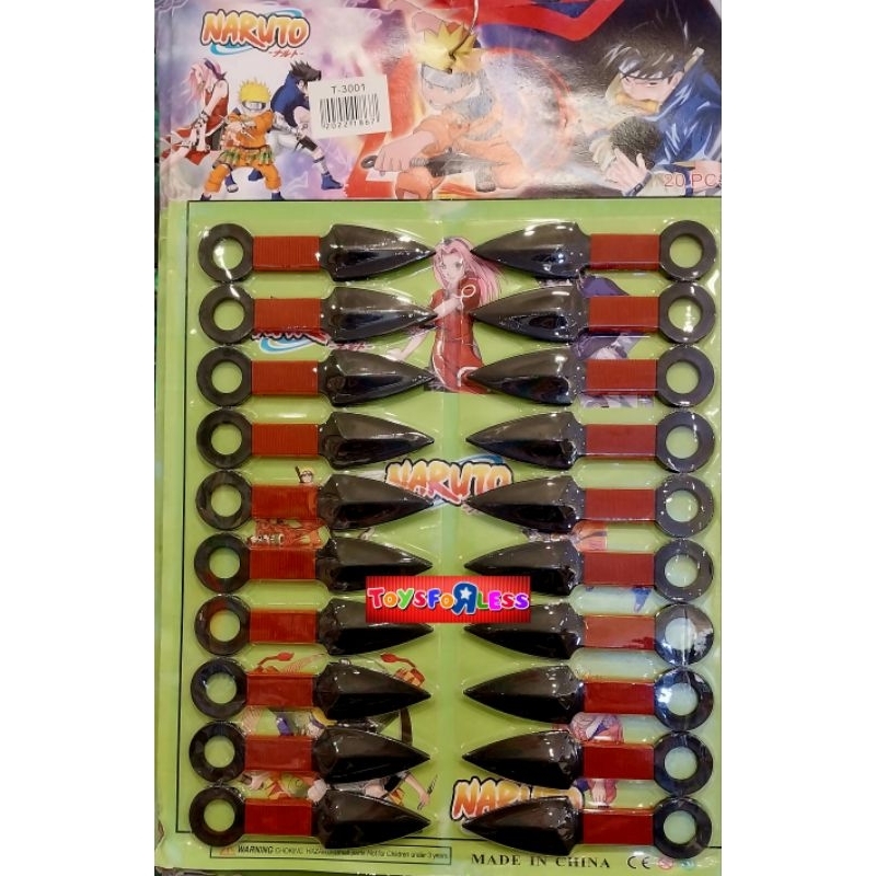 3pcs. Naruto Weapon Kunai & Shuriken Toy Set | Shopee Philippines