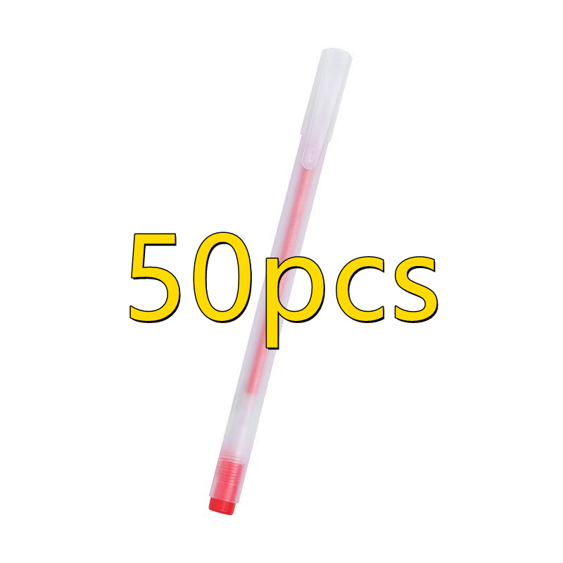 Oumi Pen 50Pcs MUJI ins style Gel Pen black Refill frosted full needle ...