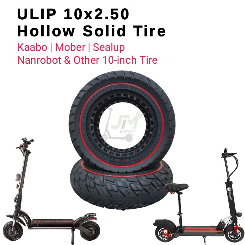ULIP 10x2.50 Hollow Solid Tire for Sealup Mober Raze Kaabo Teverun ...