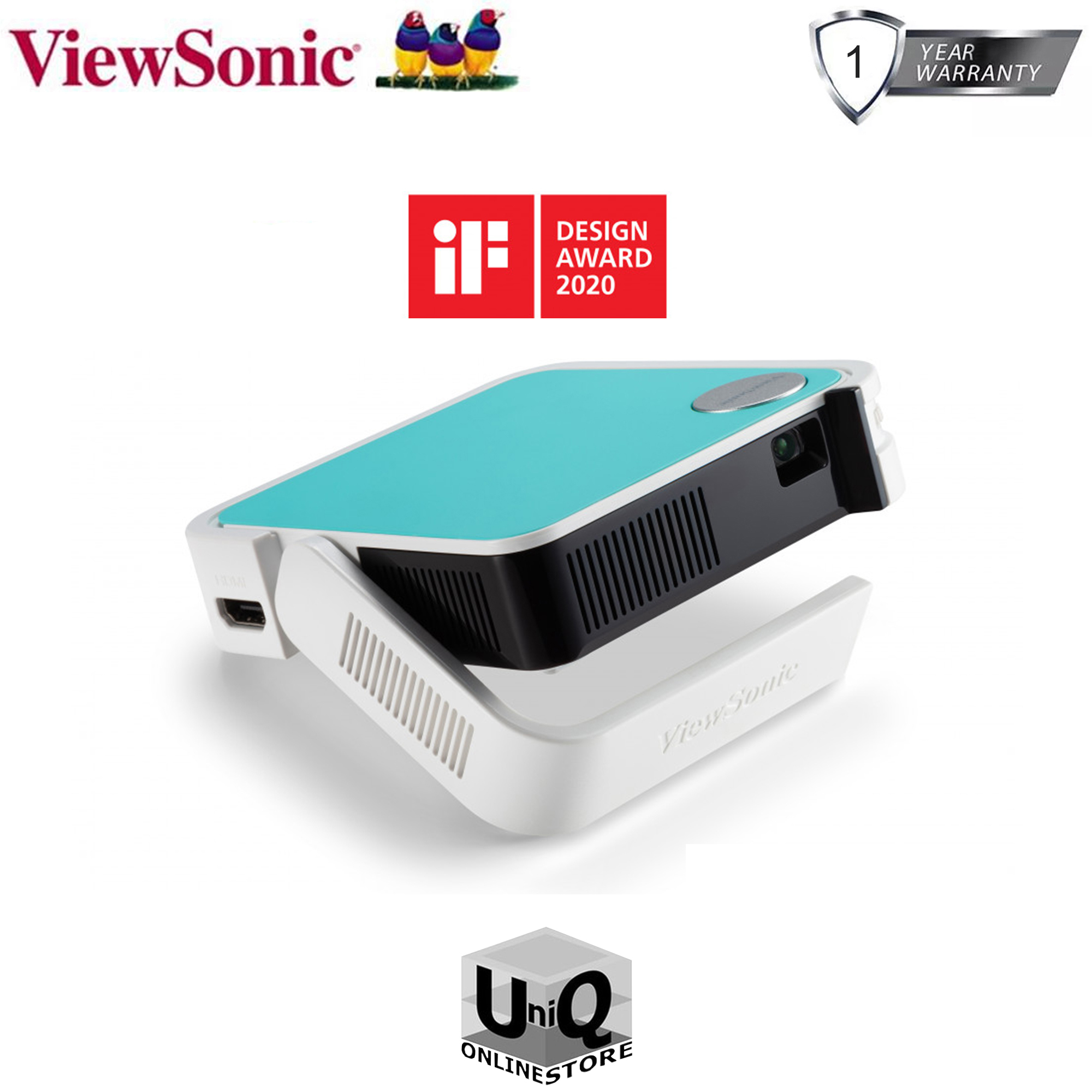 Viewsonic Pocket Cinema Projector M1 mini Plus Smart LED with ...