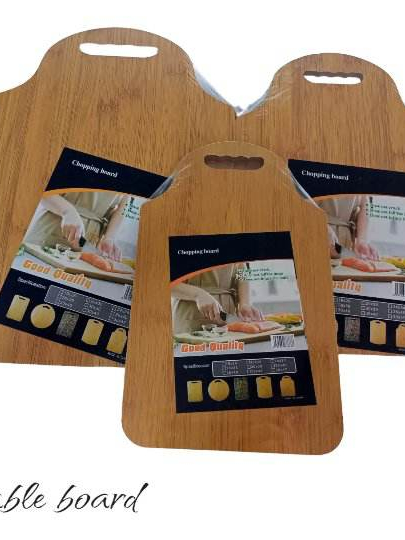 Portable Bamboo Chopping Board Cutting Board Sangkalan Tadtaran ...