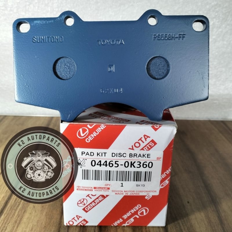 Toyota Brake Pads for FORTUNER/HILUX 2015-2022 (04465-0K360) Genuine ...